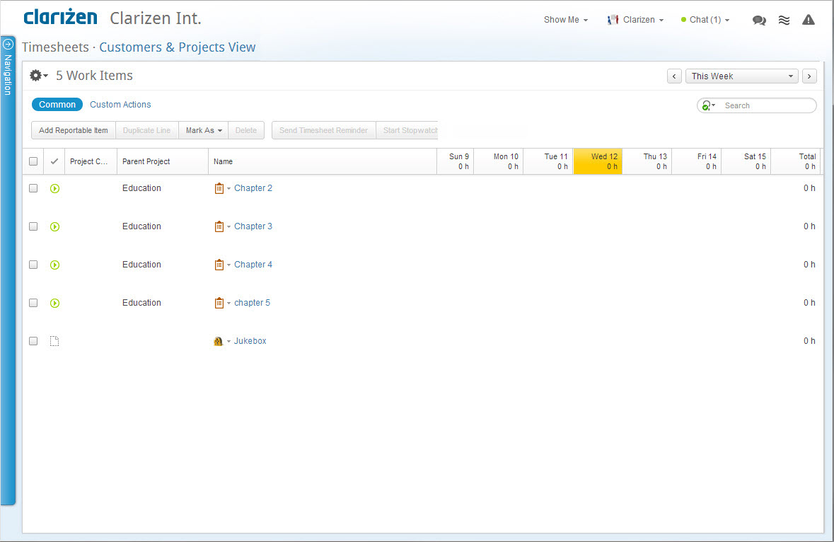 Timesheets Overview – Clarizen Success